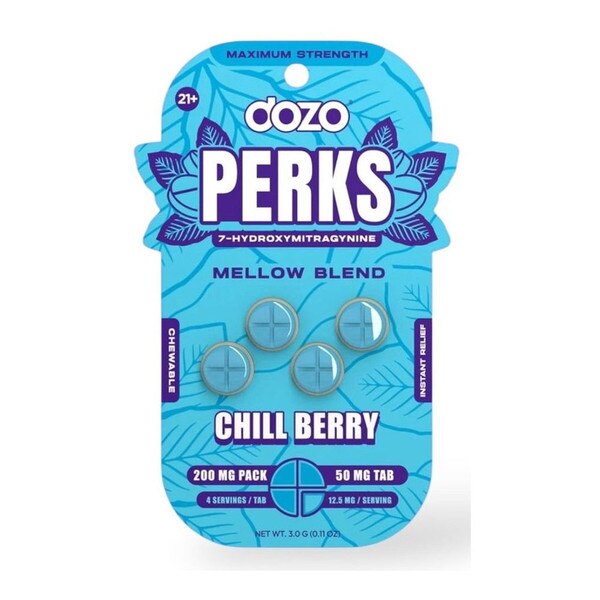 Dozo Perks 7 Hydroxymitragynine Mellow Blend - Chill Berry - 4pk - 10ct ...