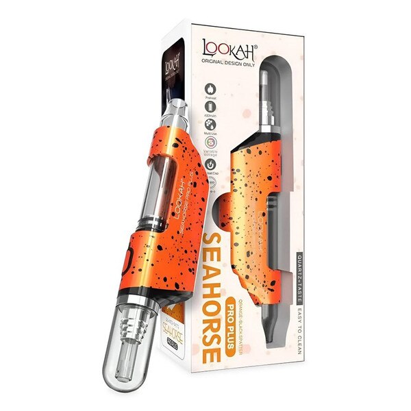 Lookah Seahorse Pro Plus - Splatter Edition - Orange / Black